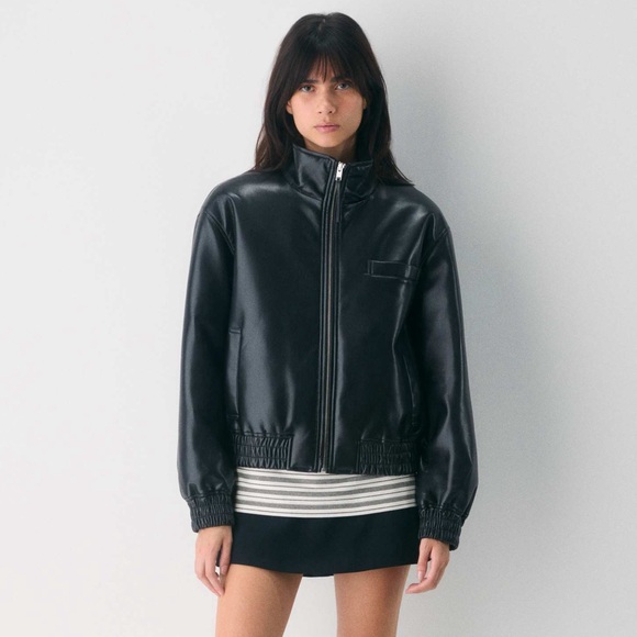Wilfred | Jackets & Coats | Wilfred Black Josephine Leather Jacket ...